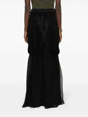 Max Mara Jedy Chiffon Maxi Skirt - Black