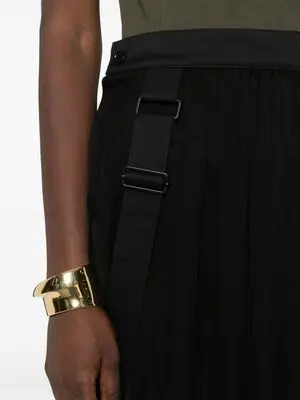 Max Mara Jedy Chiffon Maxi Skirt - Black