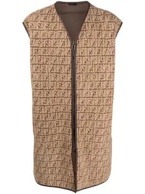 Fendi Ff-monogram Fleece Gilet