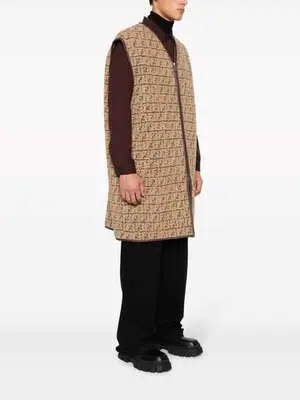 Fendi Ff-monogram Fleece Gilet