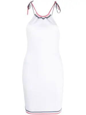 Fendi Halterneck Knitted Dress - White