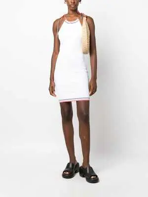 Fendi Halterneck Knitted Dress - White