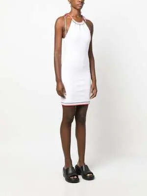 Fendi Halterneck Knitted Dress - White