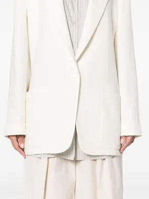 THE ROW Enza Linen Blazer