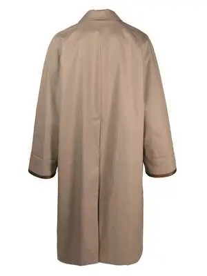 Fendi Button-up Mid-length Trench Coat - Neutrals