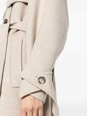 Max Mara Belted-waist Cashmere Coat