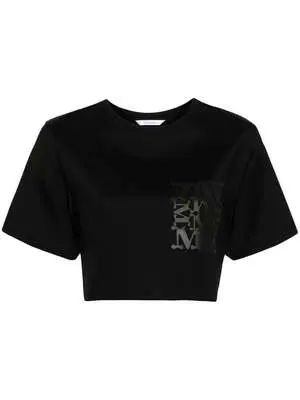 Max Mara Logo-print Cropped T-shirt
