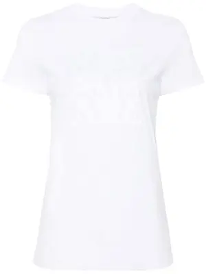 Max Mara Logo-embroidered T-shirt - White