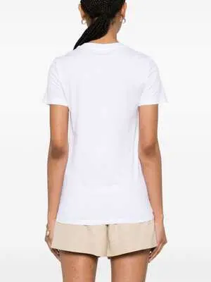 Max Mara Logo-embroidered T-shirt - White