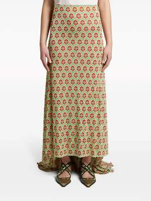Etro Printed Train Skirt