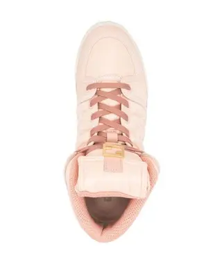 Fendi Ff-embossed High-top Sneakers