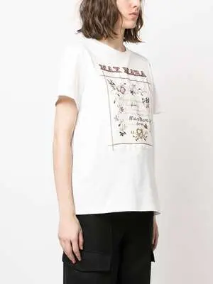 Max Mara Embroidered Slogan T-shirt
