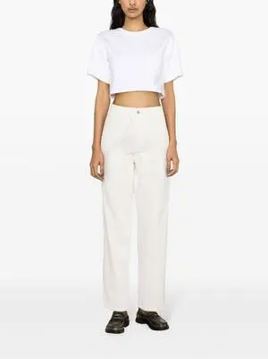Max Mara Logo-print Cropped T-shirt