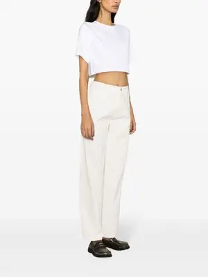 Max Mara Logo-print Cropped T-shirt