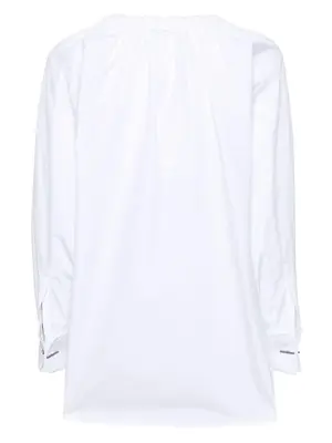 Max Mara Ario Cotton Shirt With Drawstring Fastening