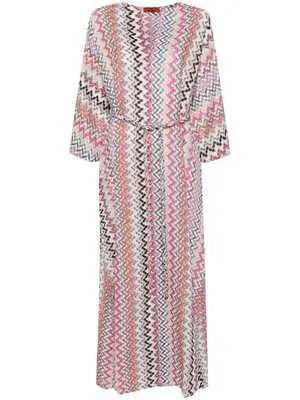 Missoni Zigzag-woven Maxi Dress - White