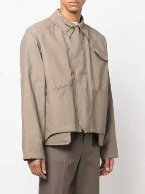 Fendi Asymmetric-hem Shirt Jacket