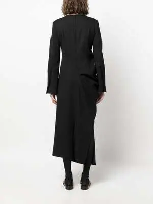 THE ROW Gathered-detailing Long-sleeved Shift Dress