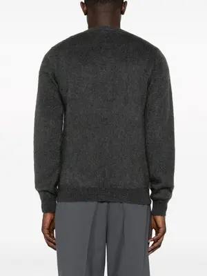Fendi Ff-motif Knitted Jumper - Grey