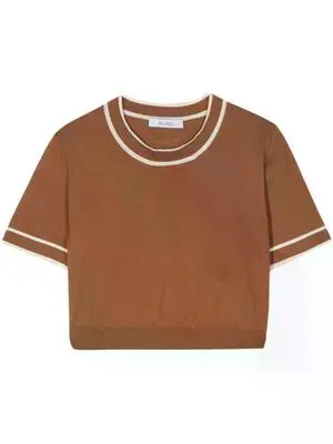Max Mara Fine-knit Cropped Top