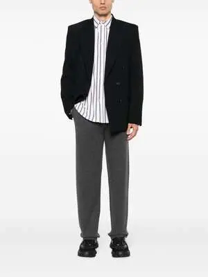 Fendi Mélange-effect Cashmere Track Pants