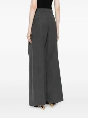 Fendi Layered Virgin Wool Trousers