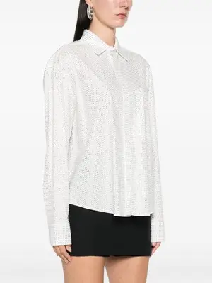 Giuseppe Di Morabito Crystal-embellished Poplin Shirt
