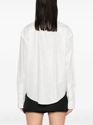 Giuseppe Di Morabito Crystal-embellished Poplin Shirt
