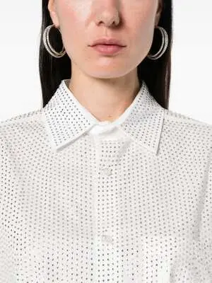 Giuseppe Di Morabito Crystal-embellished Poplin Shirt