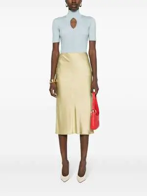 Fendi Cut-out Detail Knitted Top - Blue