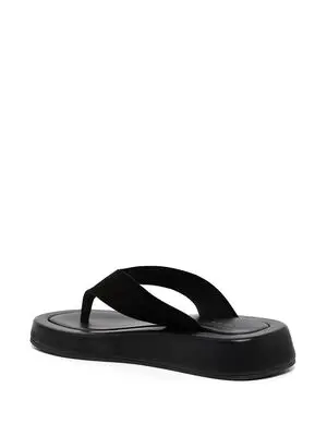 THE ROW Padded Leather Flip Flops