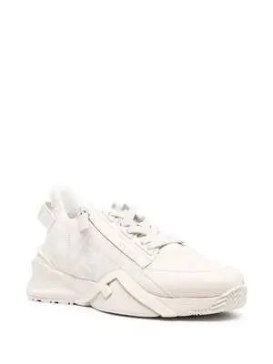 Fendi Logo-print Sneakers - Neutrals