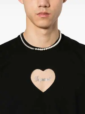 Dsquared2 Rhinestone-logo Cotton Top