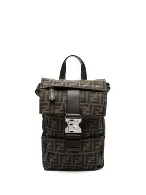 Fendi Monogram Print Econyl® Backpack - Brown