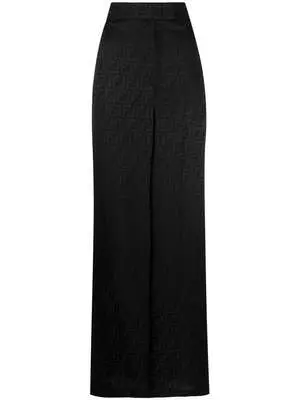 Fendi Monogram Silk Trousers