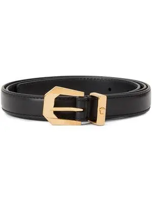 Versace Medusa Heritage Leather Belt - Black
