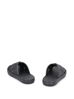 Fendi Ff Logo-embossed Slide Sandals