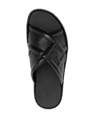 Fendi Ff Logo-embossed Slide Sandals