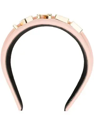 FENDI Yellow White Vertigo Headband Padded Headband Like New MY FAVOURITE PIECES FROM THE NEW FENDI FF VERTIGO COLLECTION  main image 3