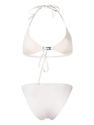 Fendi Logo Plaque Triangle-cup Bikini