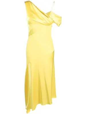 Loewe Asymmetric Draped Midi Dress