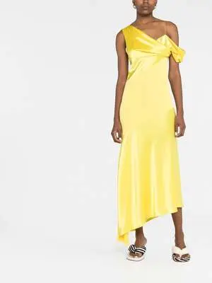 Loewe Asymmetric Draped Midi Dress