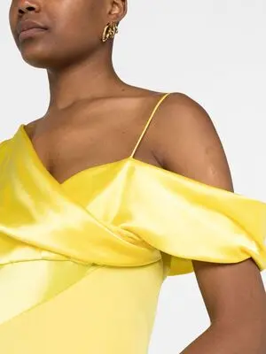 Loewe Asymmetric Draped Midi Dress