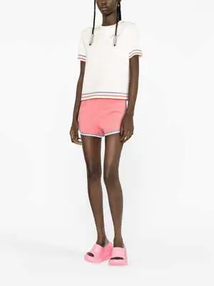 Fendi Striped Knitted Shorts
