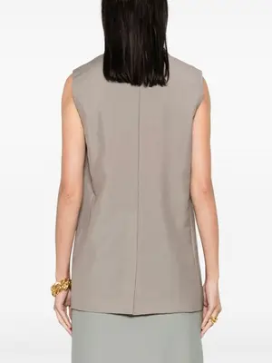 Fendi Mohair-wool Waistcoat - Brown