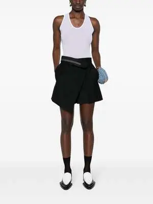 Fendi Folded-waist Wrap Shorts