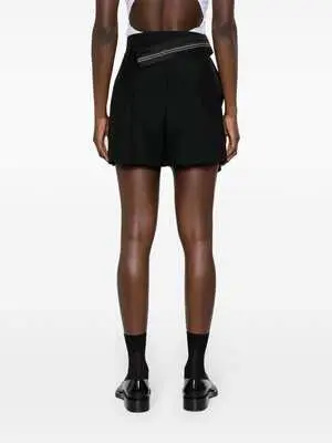 Fendi Folded-waist Wrap Shorts