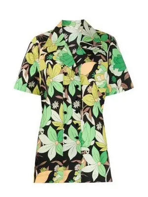 Fendi Floral Print Short Sleeve Shirt