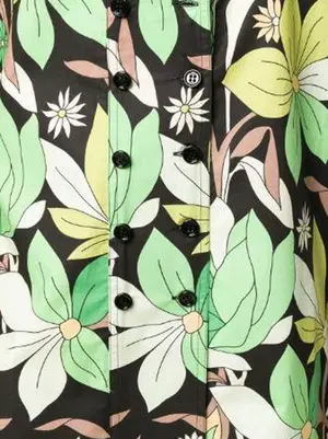Fendi Floral Print Short Sleeve Shirt