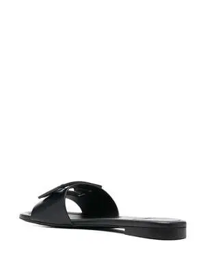 Fendi Baguette Leather Slides